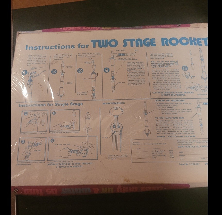 Vintage Two Stage Rocket (New In Box) | eBay