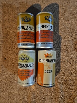 Rheinlander Vintage Beer Cans Lot EMPTY Steel/Aluminum Rainier Seattle ...