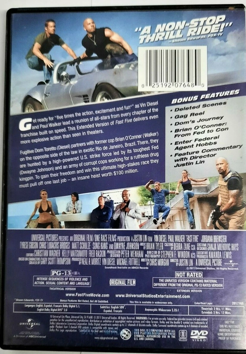 Fast Five Dvd Cover