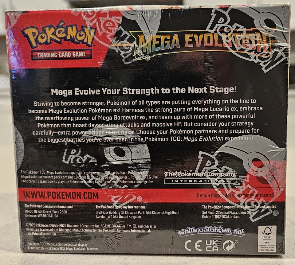 Pokemon Cards Mega Evolution Booster Box 36 packs Factory Sealed! | eBay