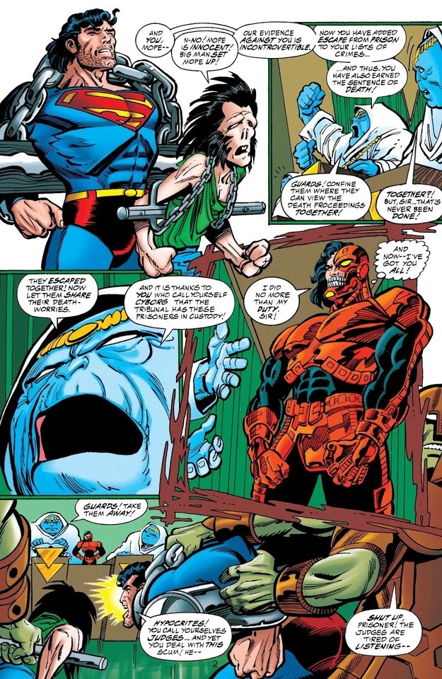 BOGDANOVE, SIMONSON, GIORDANO SIGNED 1996 SUPERMAN, CYBORG SUPERMAN ...