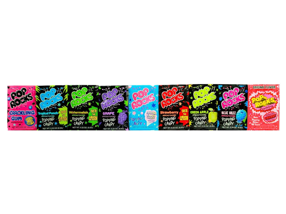 Pop Rocks (9 Pack) -9 Individually Wrapped Packets of Pop Rocks Candies ...