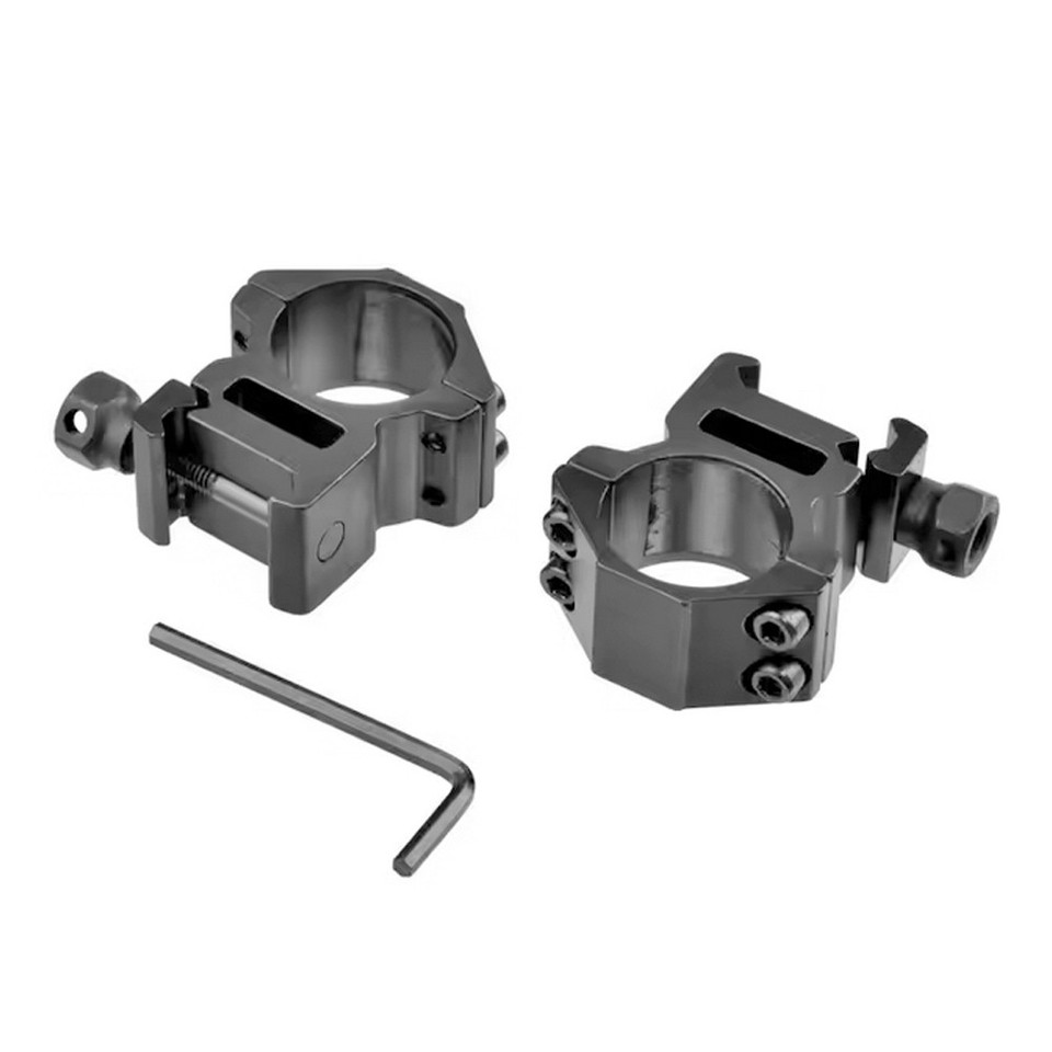 1" High Profile Scope Rings 11mm Dovetail Rail/Low Profile 25.4mm Ring ...