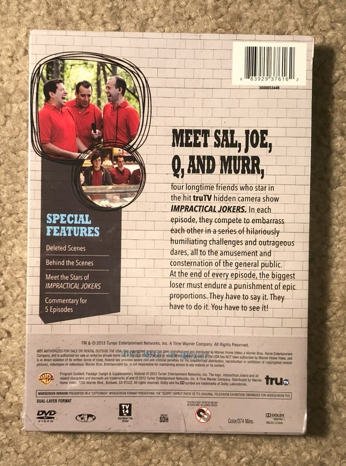 IMPRACTICAL JOKERS The Complete First One Season DVD BOX SET NEW ...