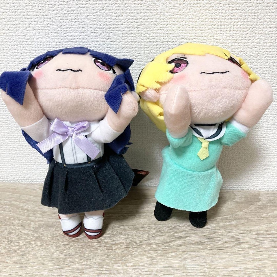 SEGA Higurashi When They Cry Gou Rika Furude Satoko Hojo Nesoberi Plush ...