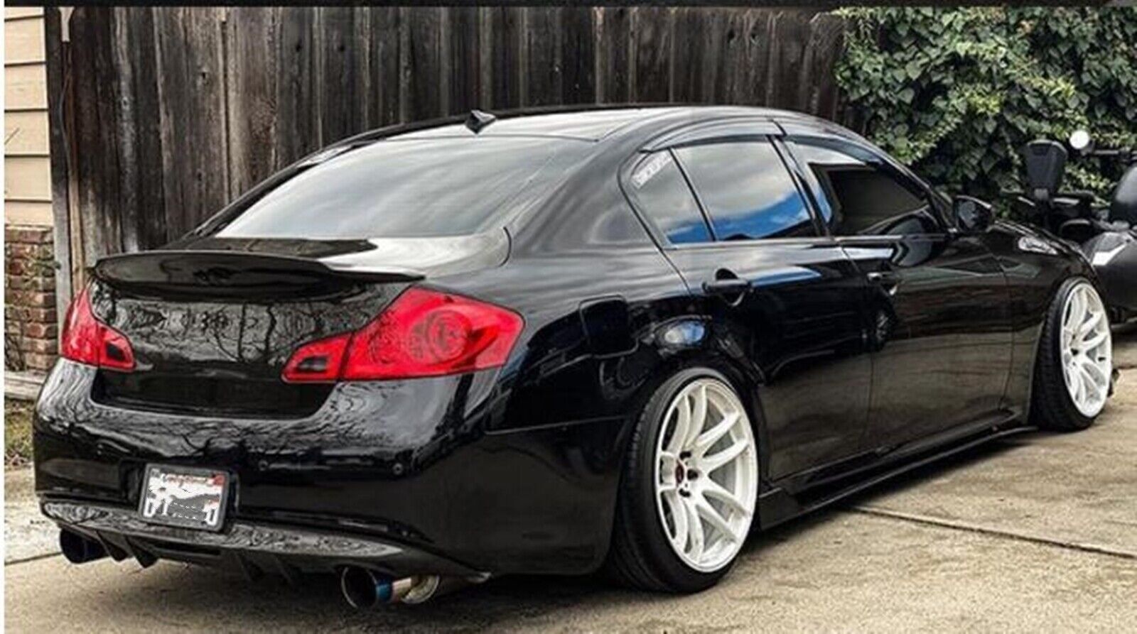 FOR 09-13 INFINITI G35/G37/G25/Q40 SEDAN CARBON LOOK DUCKBILL TRUNK ...