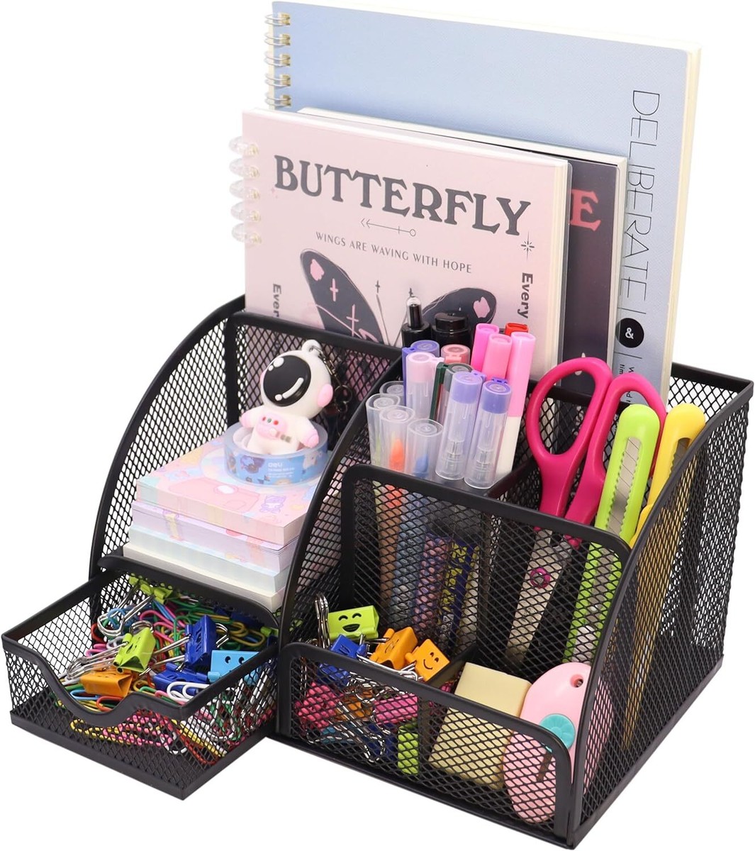 Mesh Desk Supplies Office Le' Stat 6 Piece Mesh Desk Set | Shop Today.