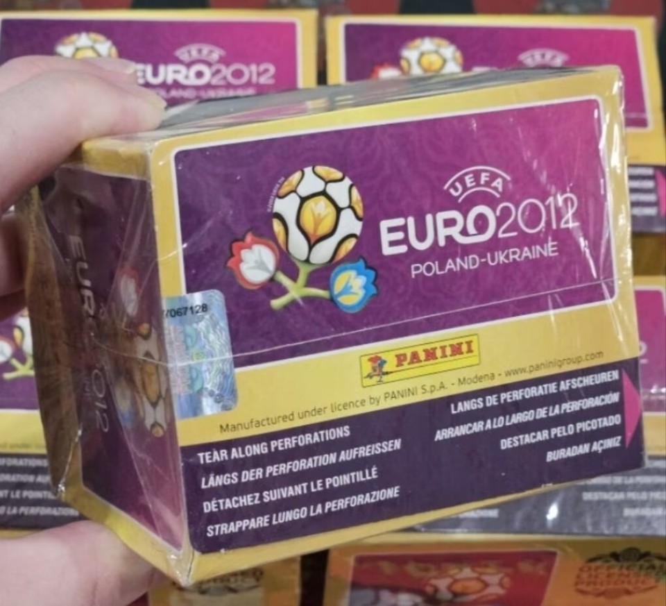 1 Box of Panini's Sticker- Euro 2012 with 50 Sealed Packs(Total 250 ...
