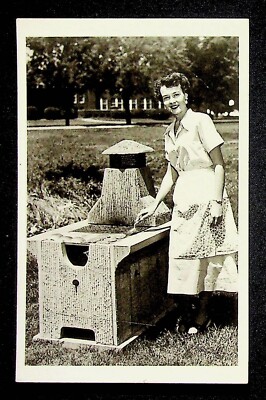 Farm Equipment Co. Mt. Healthy Ohio RPPC Real Photo Postcard Lady ...