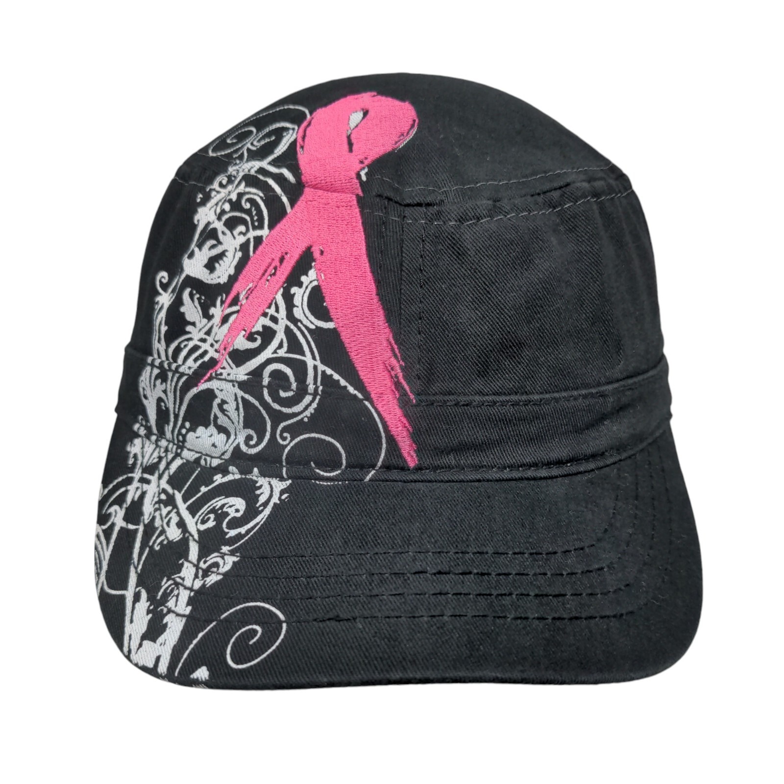 Breast Cancer Awareness Cadet Army Cap Black OS Maint… - Gem