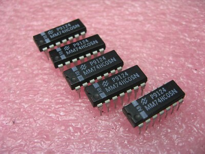 MM74HC05N National Semi TTL IC Hex Inverter OC 7405 - NOS Qty 5 | eBay