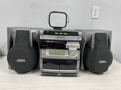 Philips Magnavox FW510C Mini Hifi Cassette CD System W/ Speakers SEE ...