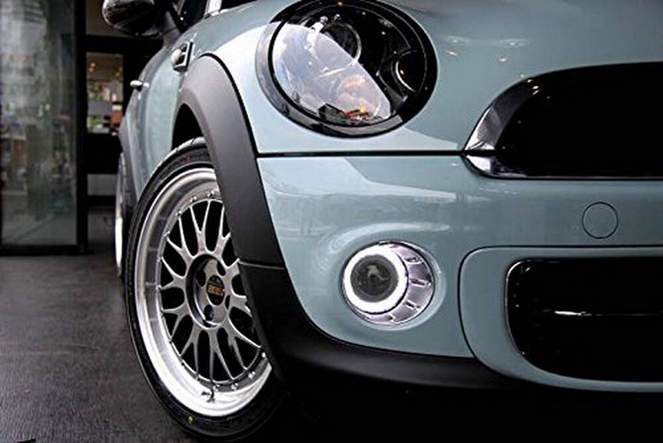 LED Halo Daytime Running Lights Fog Lamp Assembly For MINI Cooper R55 ...