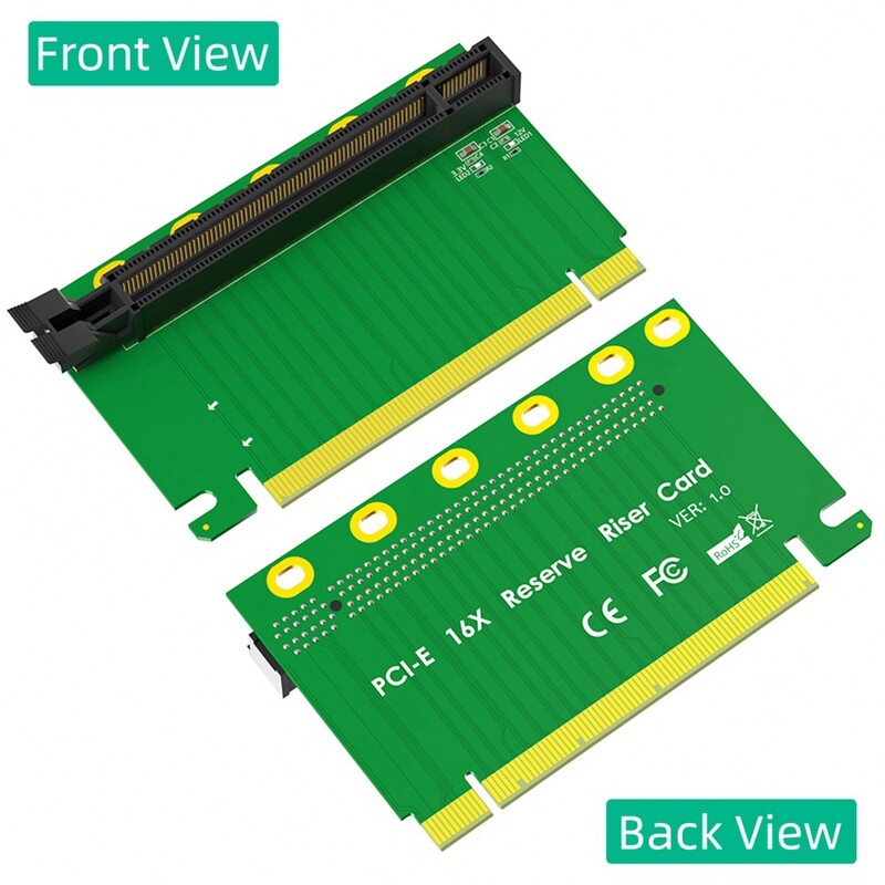PCI-E 16 X 3.0 90-Grad-Reverse-Riser-Karte, Stecker auf Buchse, für 2U ...