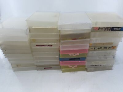 Lot of 43 Nintendo NES Clear Colored Plastic Hard Clamshell Cartridge ...