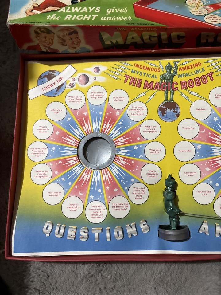 The Amazing Magic Robot Board Game Merit Family Fun 4th Edition 1953 ...