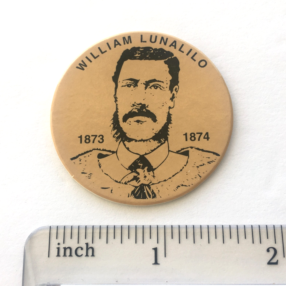 Pog Milk Cap King William Lunalilo Hawaii Royal Monarch Vintage Game ...