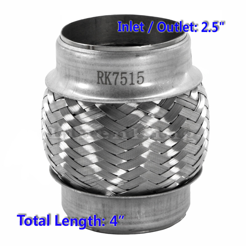 "Fits 2 1/2"" 2.5"" x 4"" Heavy Duty Stainless Steel Exhaust Flex Pipe ...