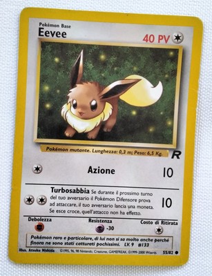 Pokémon TCG Eevee Team Rocket 55/82 ITA Prima Edizione | eBay