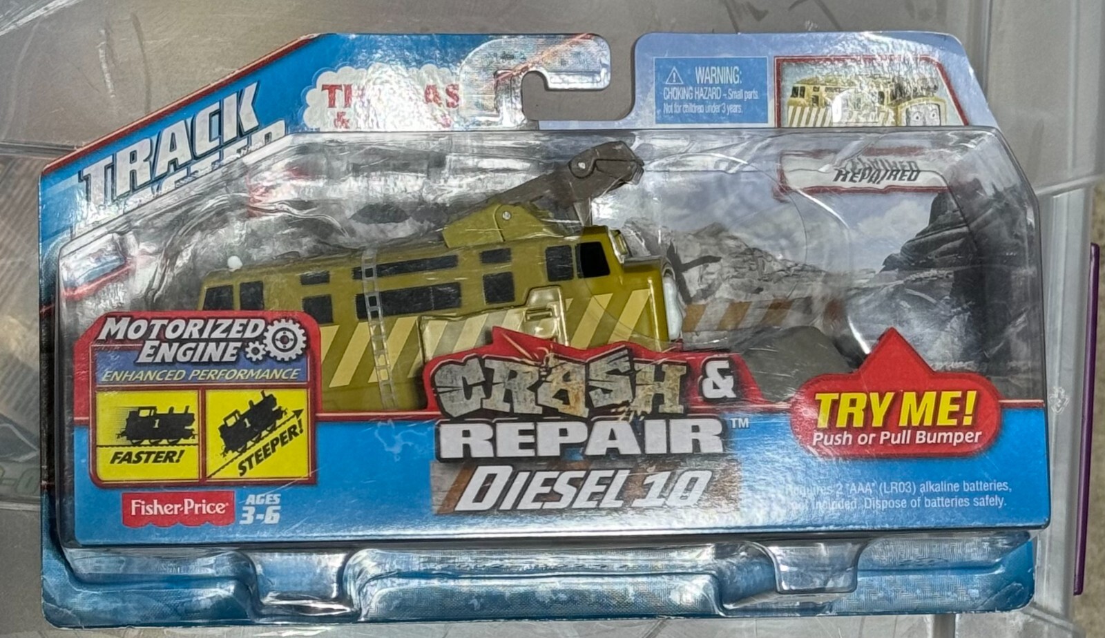 Thomas & Friends TrackMaster Motorized Crash & Repair Diesel 10 Engine ...