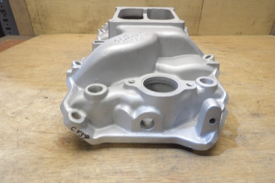 Edelbrock C454 Big Block Chevy Dominator Square Port Intake Manifold ...