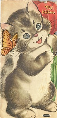 Cats, Shape Book, MY KITTEN, Whitman 1954 | eBay