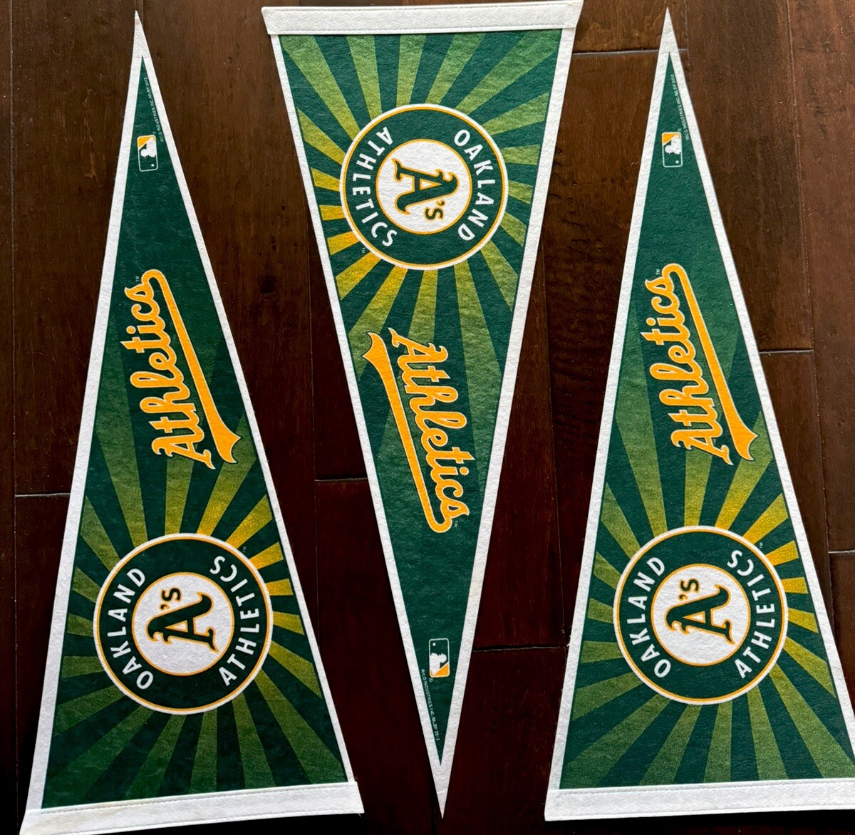 (Lot of 3) Oakland Athletes A’s 12x30 Felt MLB Pennant - NEW | eBay