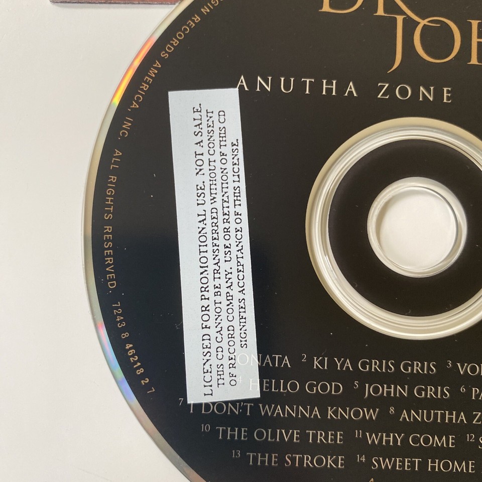 Dr John : Anutha Zone CD Promotional Cd *NO CASE* 724384621827| eBay