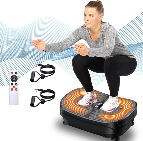 Vibration Plate Exercise Machine, Compact Portable Full Body Vibration ...
