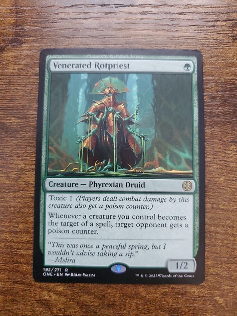 MTG Venerated Rotpriest Phyrexia: All Will Be One 192/271 Regular Rare ...