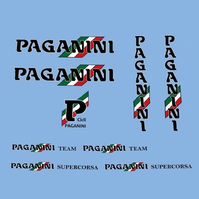 Paganini Bicycle Frame Stickers - Decals - Transfers n.11 | eBay UK