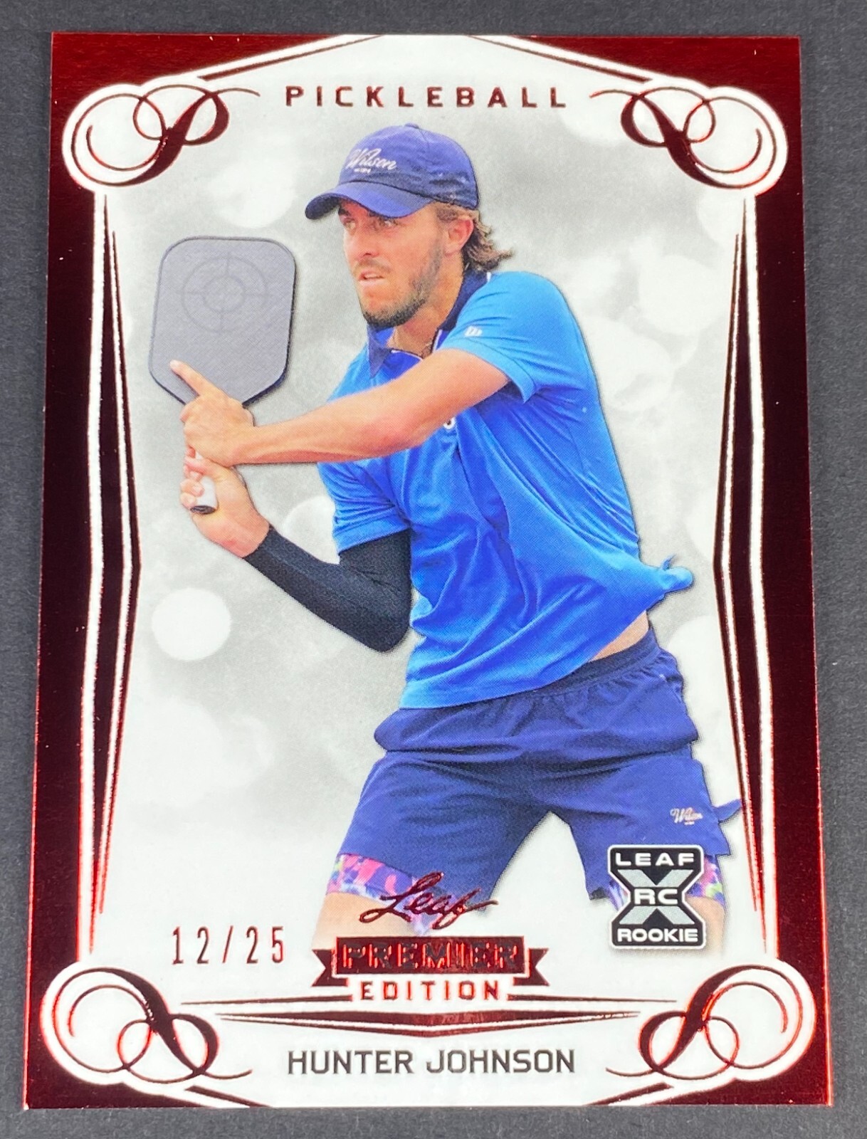2023 Leaf Pickleball Premier Edition - Hunter Johnson #20 - Red Foil Rookie /25 | eBay