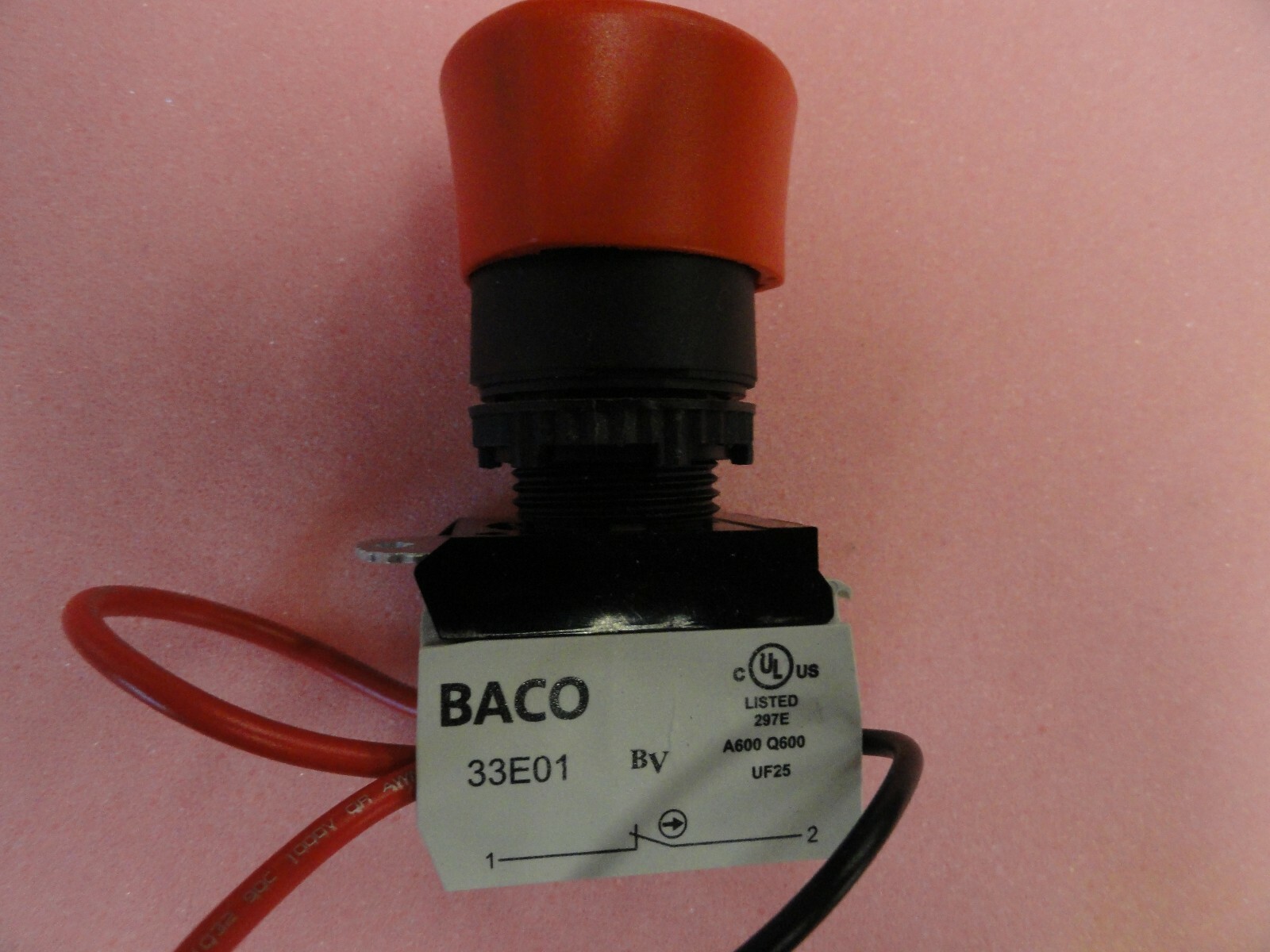 Baco 60947-5-1 Push Button Switch w/2 33E01 Micro Relay's | eBay