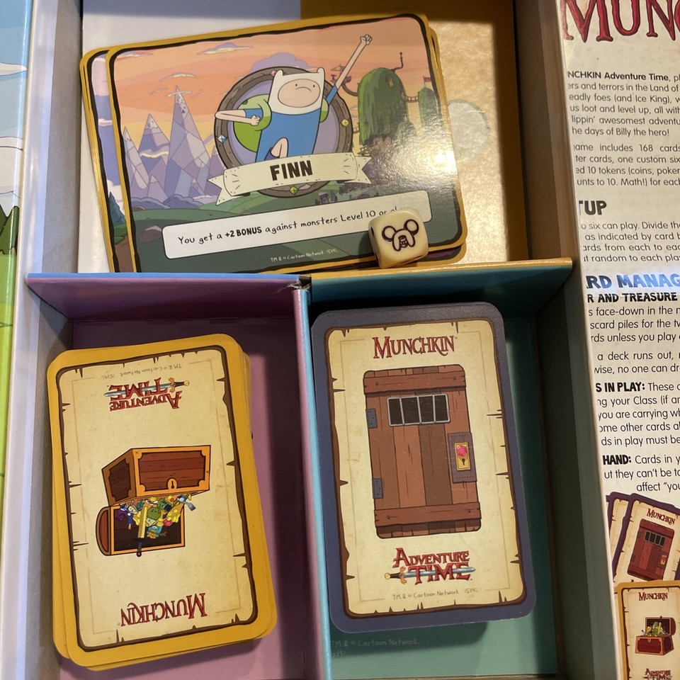 Munchkin Adventure Time Board Game by Steve Jackson Games 2014 Edition ...