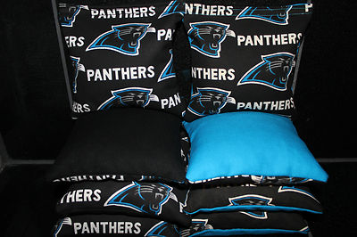 CAROLINA PANTHERS 8 CORNHOLE BEAN BAGS/ BAGGO TOSS NFL Top Quality ...