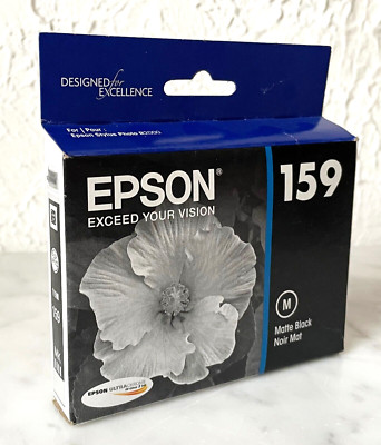Genuine EPSON 159 Ultrachrome Matte Black Ink Cartridge T159820 - R2000 ...