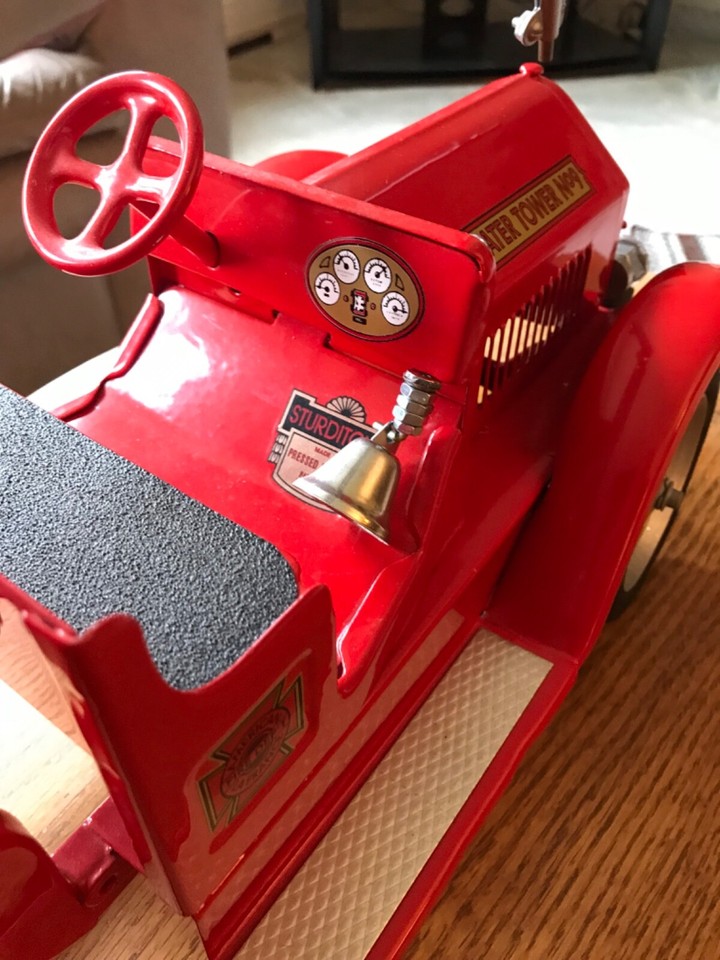 1920's ORIGINAL STURDITOY AMERICAN LAFRANCE WATER TOWER FIRE TRUCK NO ...