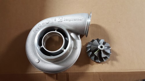 Borg Warner S400 Compressor Cover housing 75mm with compressor wheel ...