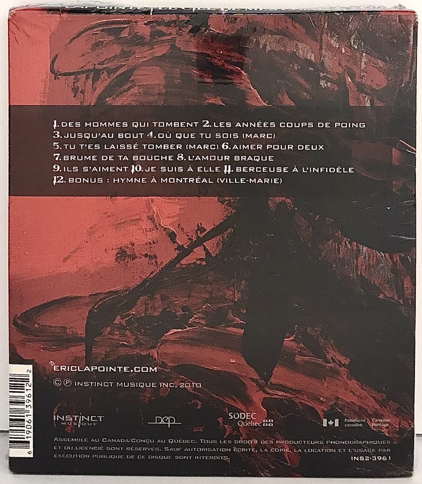Eric Lapointe Le Ciel De Mes Combats CD Instinct 2010 Canada ...