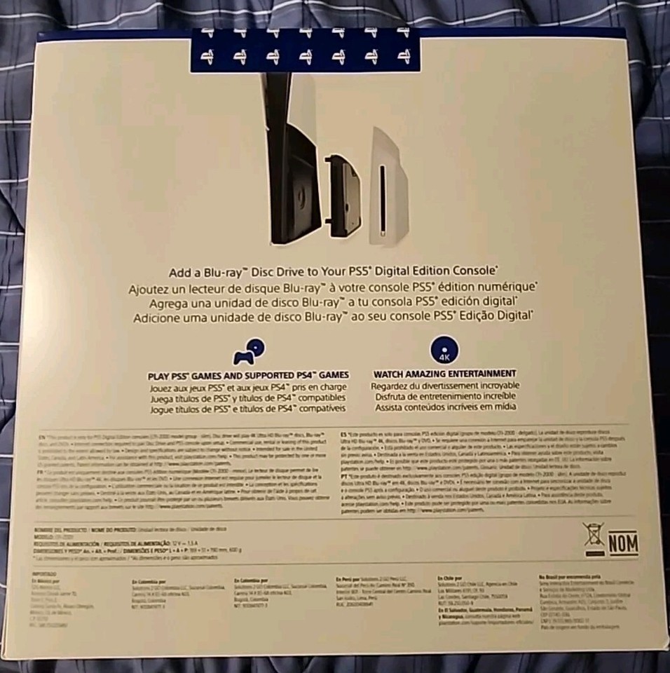 New PS5 Playstation Disc Drive For Digital Edition Slim And PS5 Pro ...