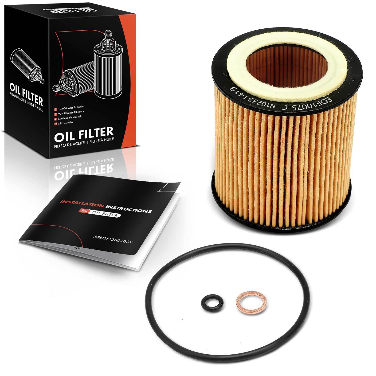 Engine Oil Filter for BMW 128i 135i 228i xDrive 320i 323i 325xi 525i M2 ...