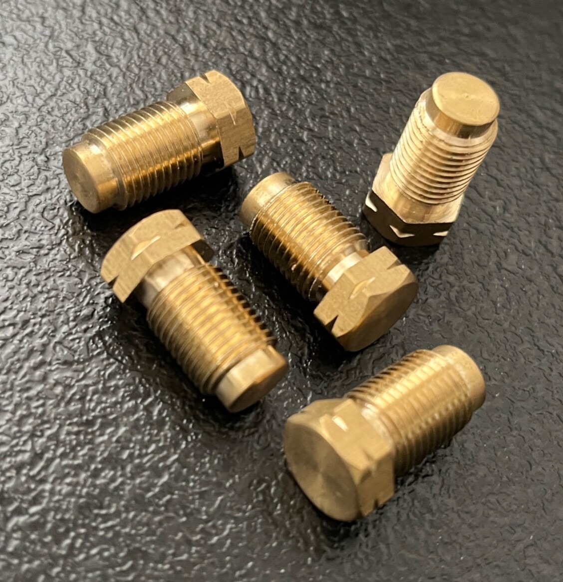 Brass M10 X 1mm Male Brake Union Blanking Plug Undrilled to fit Female ...