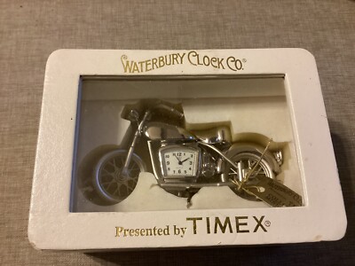 WATERBURY CLOCK CO. COLLECTIBLE MOTORCYCLE TIMEX CLOCK | eBay