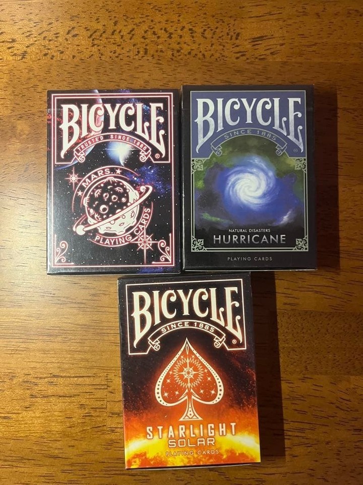 Bicycle Mars Hurricane Starlight Solar Galaxy Solar Playing Cards Set ...