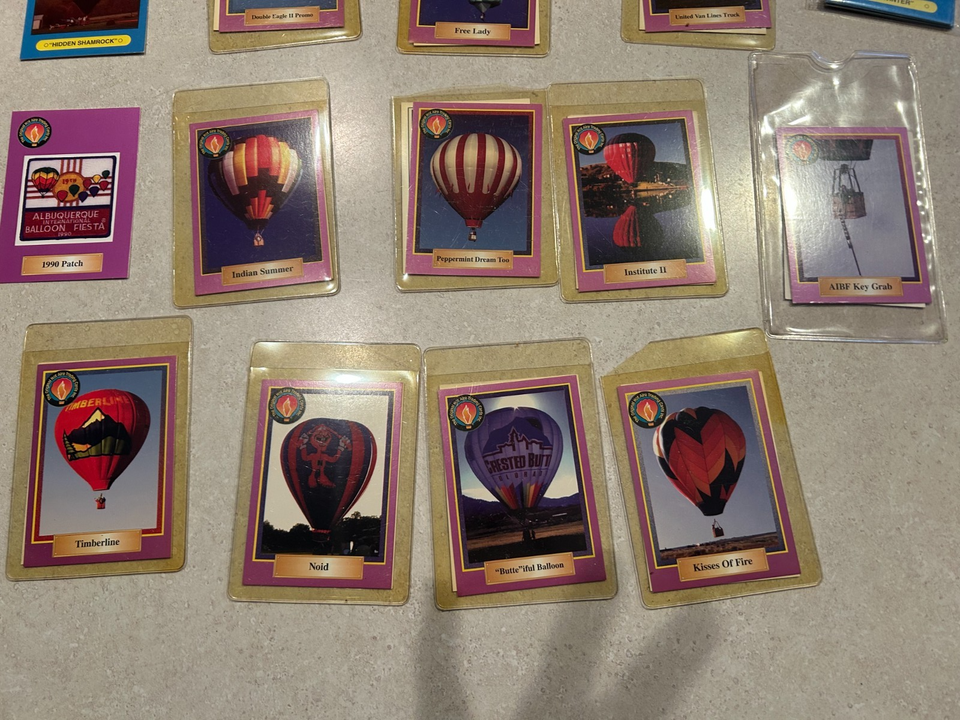 Hot Air Balloon Trading Cards Albuquerque Balloon Festival 1992 Free ...