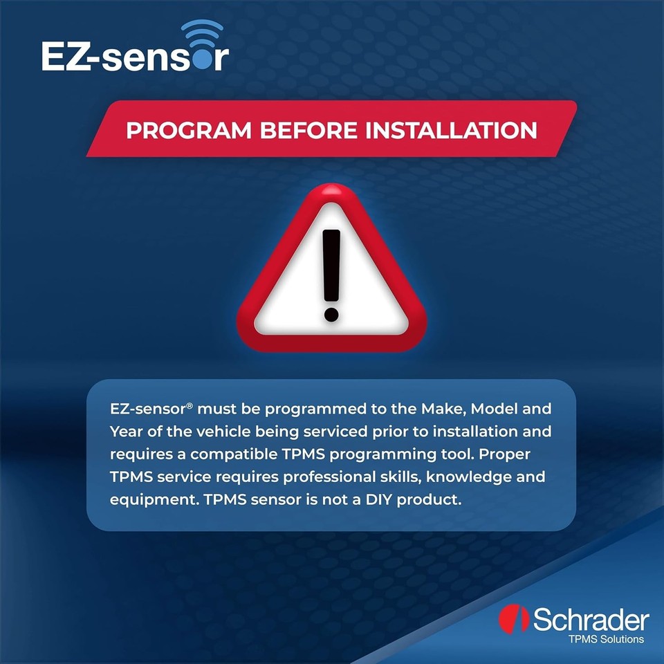 Schrader TPMS Solutions 33700 EZ-Sensor® 314.9MHz, 315MHz, 433MHz... | eBay