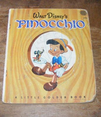 Walt Disney's PINOCCHIO A Little Golden Book - 29¢ - V Edition | eBay