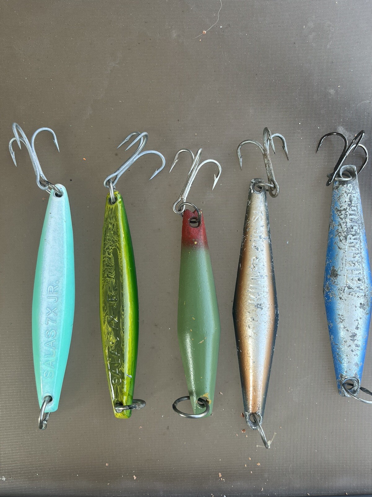 #4 Lot of 5 Various Surface Iron. Salas Starman Candy Bar Killer Jigs ...