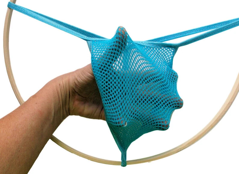 Men's G String CUSTOM Thong Stretchy Fish Net BACK STYLE CHOICE 15 ...