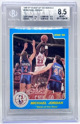 1986 Star Best Of The New #2 Michael Jordan RC BGS 8.5 NM-MT+ | eBay